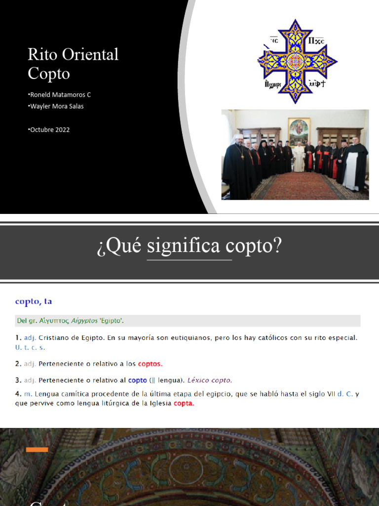 Rito Copto: Liturgia y Tradiciones | PDF | eucaristía | Familias ...