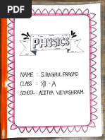 Physics Activity File Class 12 | PDF