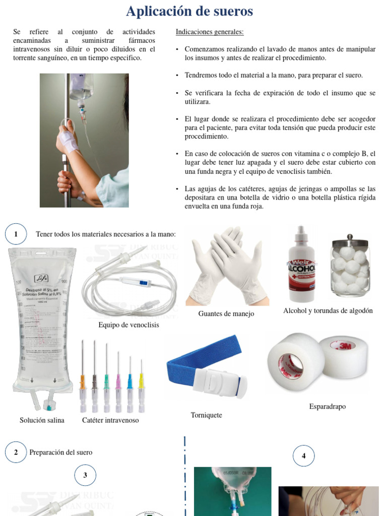 Colocacion de Suero Intravenoso | PDF | Terapia intravenosa | Especialidades Medicas