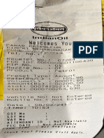 Diesel Receipt from Anuradha Gas Station | PDF