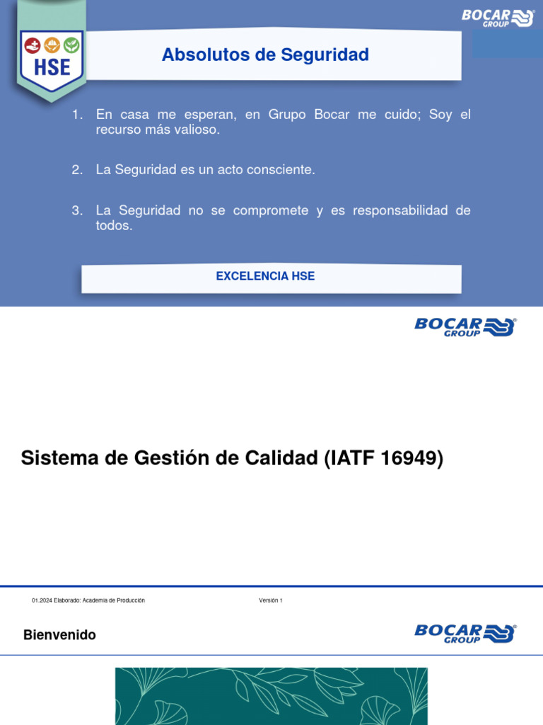 Gestión de Calidad IATF 16949 en Bocar | PDF | Calidad (comercial ...