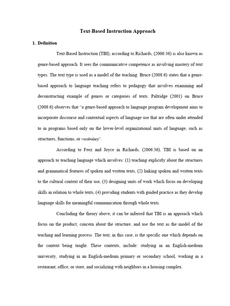 Language Teaching with TBI | PDF | Reading Comprehension | Behavior ...