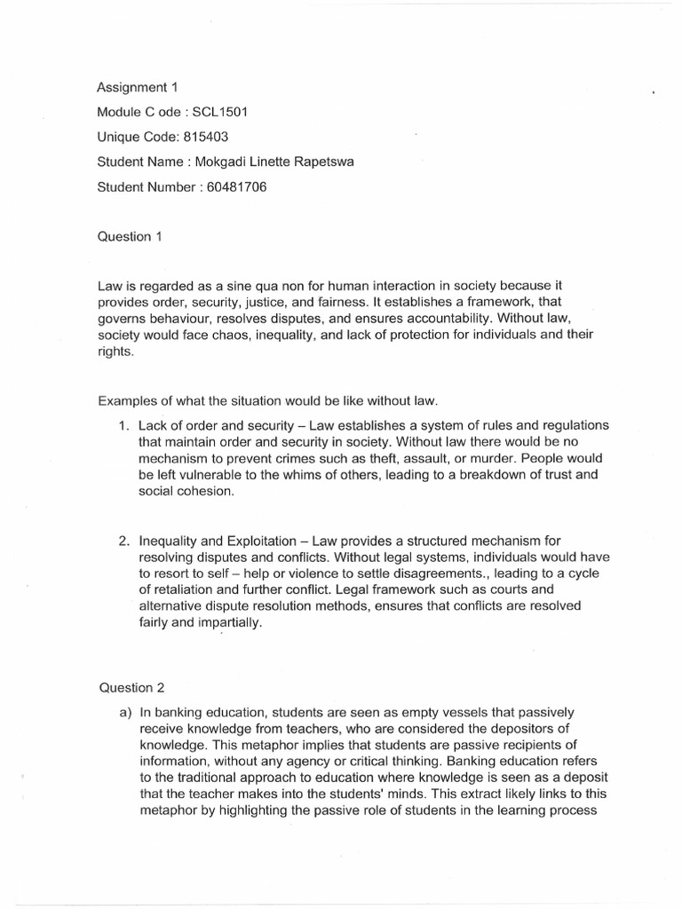 SCL Assignment 1 | PDF | Prosecutor | Fine (Penalty)