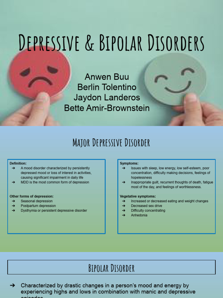 Understanding Depression and Bipolar Disorders | PDF | Major Depressive ...