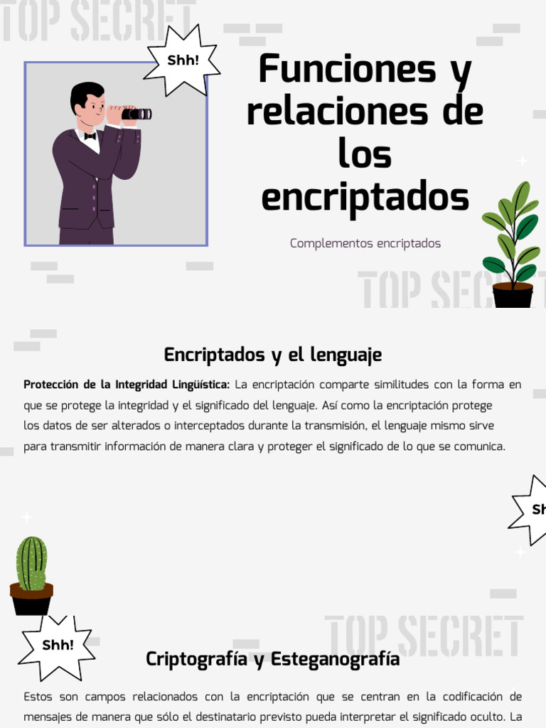 Funciones y Relaciones de Los Encriptados | PDF | Criptografía | Cifrado