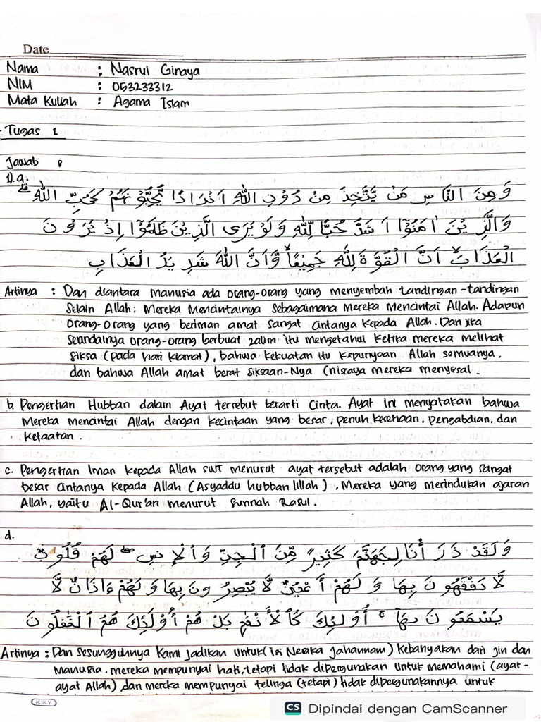 TUGAS 1 AGAMA ISLAM | PDF