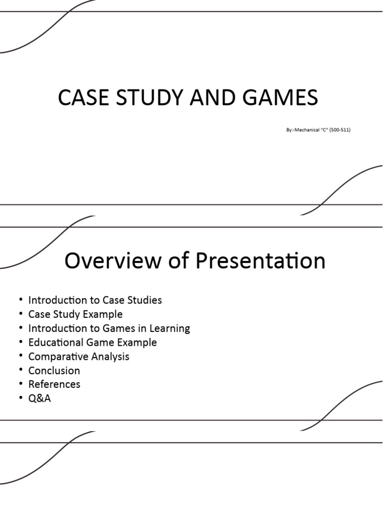 Case Study and Games | PDF | Learning | Supply Chain