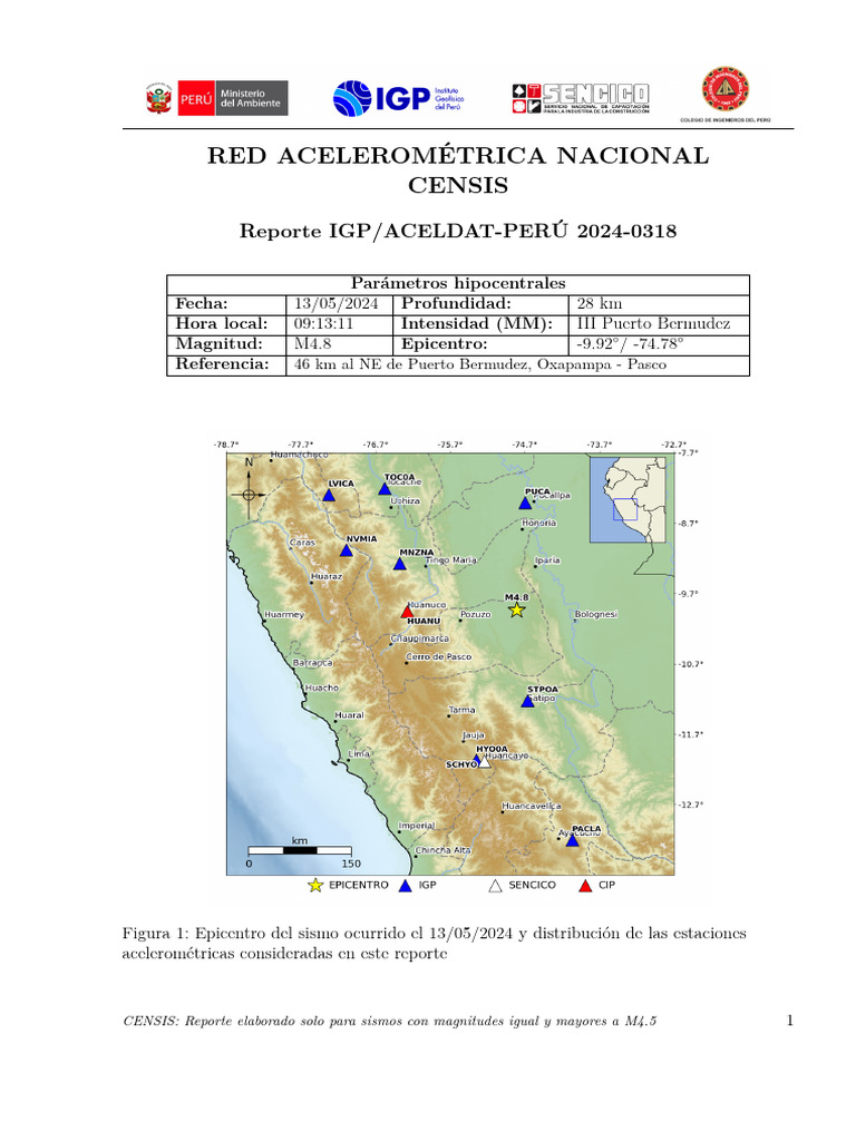 Ejm Reporte Oficial Censis 2024 | PDF | Física Aplicada e Interdisciplinaria | Geofísica