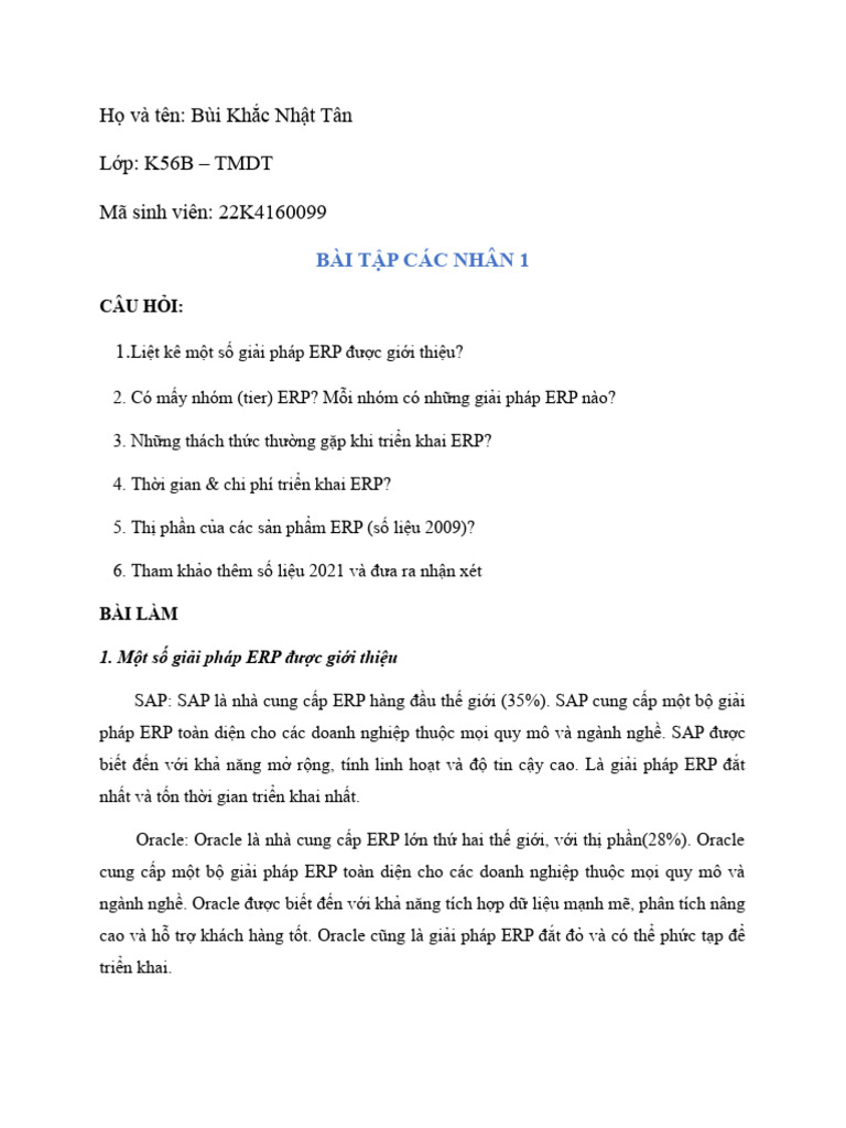 Bùi Khắc Nhật Tân - N03 BT1 | PDF