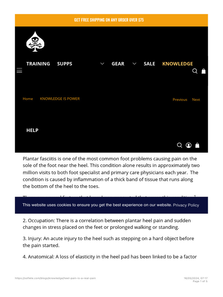 Heel Pain Is A Real Pain - SOFLETE | Download Free PDF | Foot | Clinical Medicine