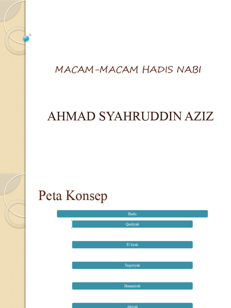 Jenis-Jenis Hadis Nabi | PDF