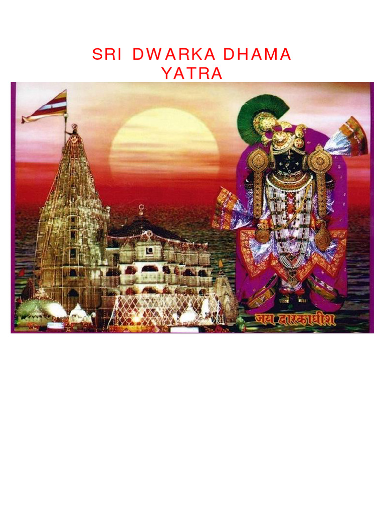 Sri Dwarka Dhama Yatra | PDF | Krishna | Hinduism