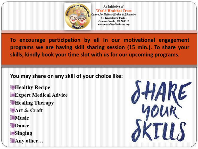 Share Your Skills | PDF | Self-Improvement