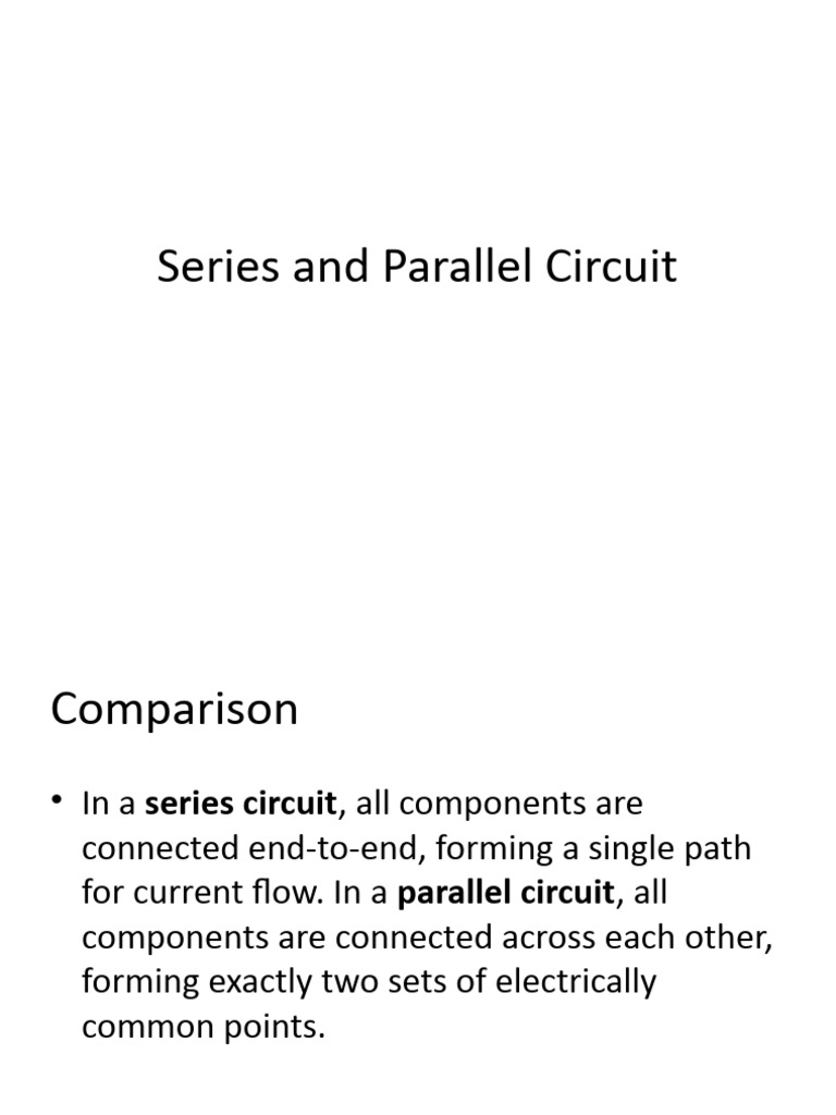 Lecture 7 Series and Parallel Circuit | PDF | Science & Mathematics
