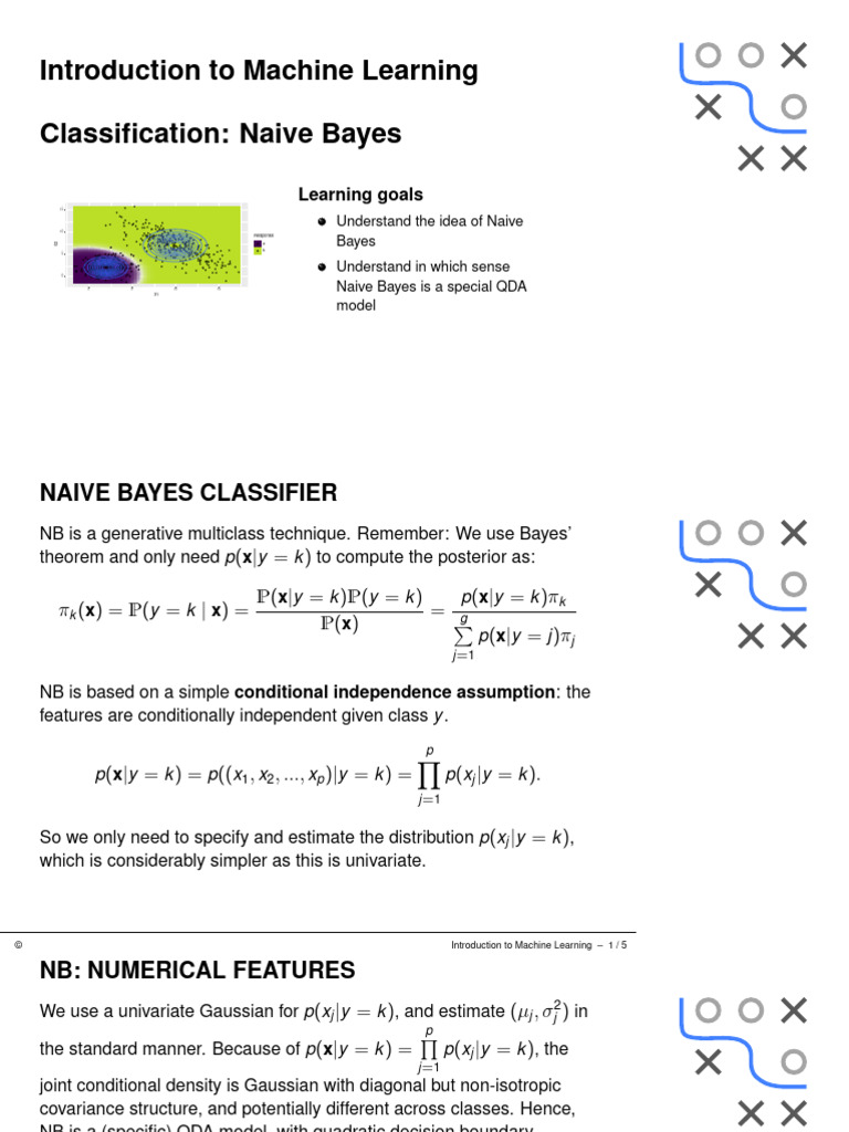 Slides Classification Naivebayes | PDF | Probability Theory | Statistical Theory