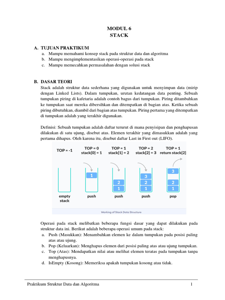 Modul 6 Stack | PDF