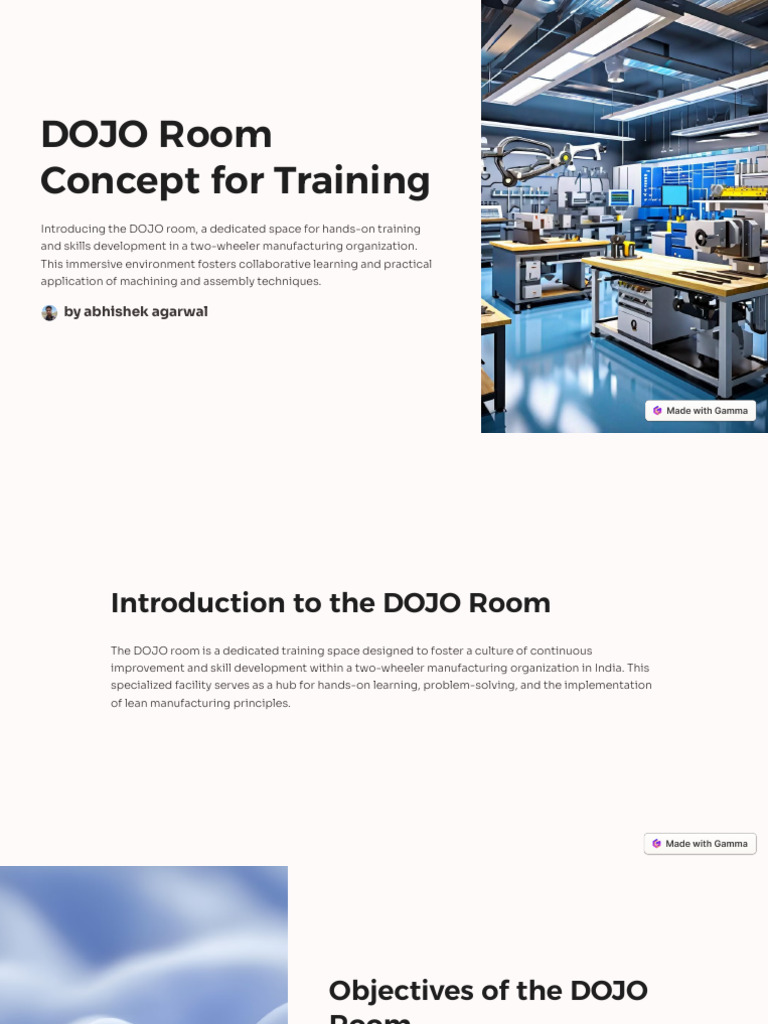 Dojo Room Presentation | PDF | Change Management | Simulation