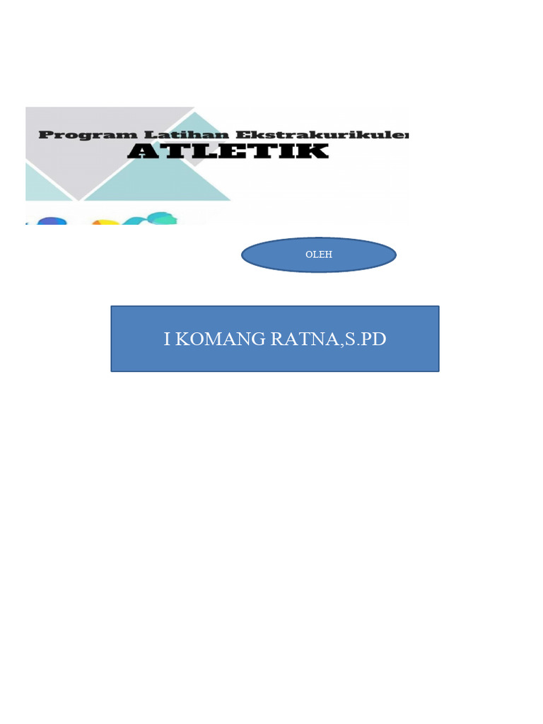 Program Latihan Ekstrakurikuler Atletik | PDF