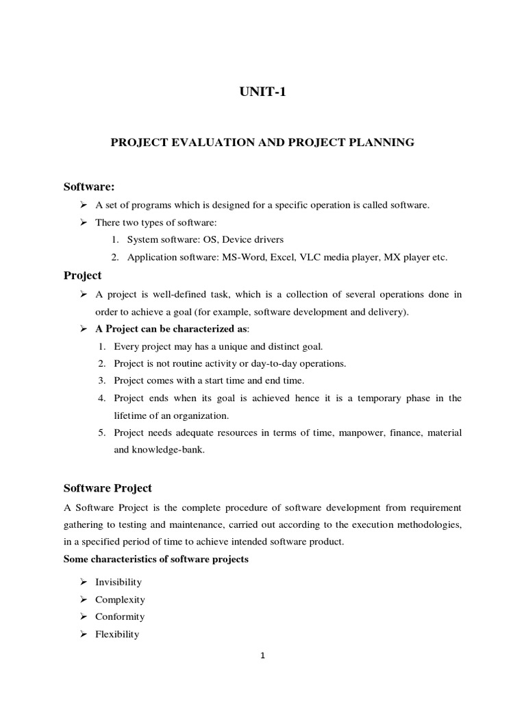SPM Unit-1 | PDF | Software Development Process | Net Present Value
