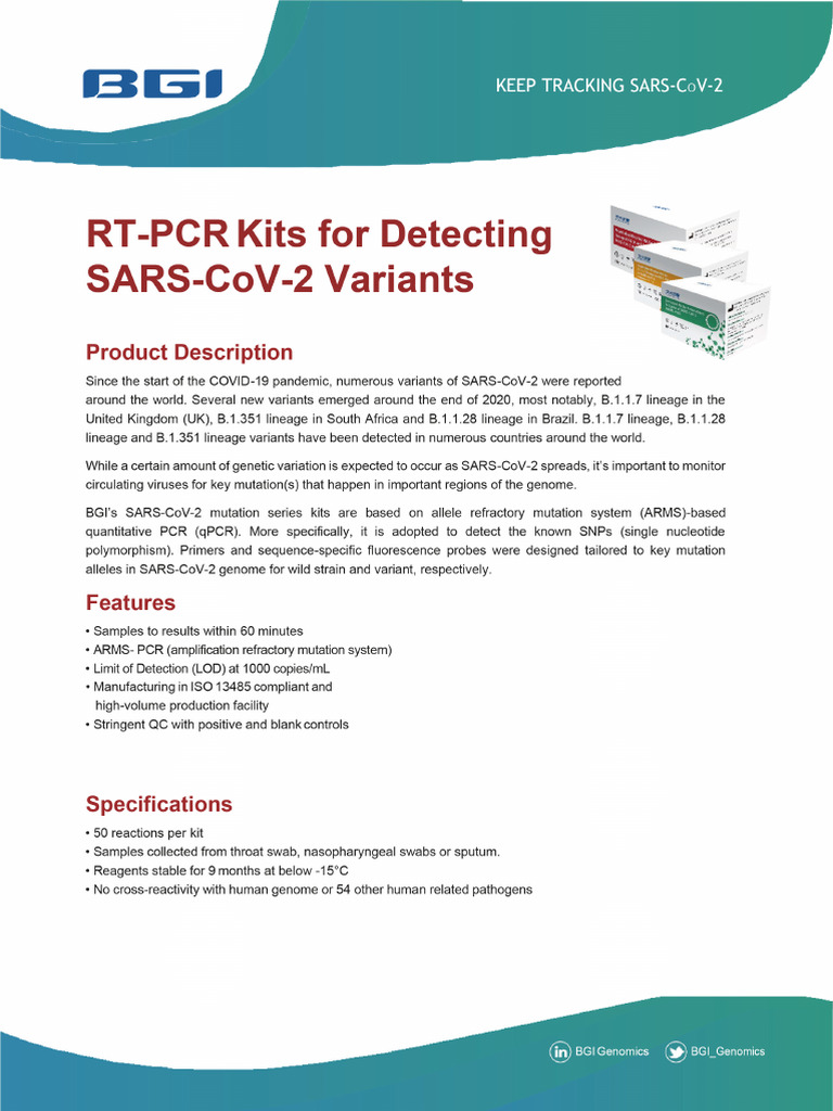 【Flyer】RT-PCR Kits for Detecting SARS-CoV-2 Variants | PDF