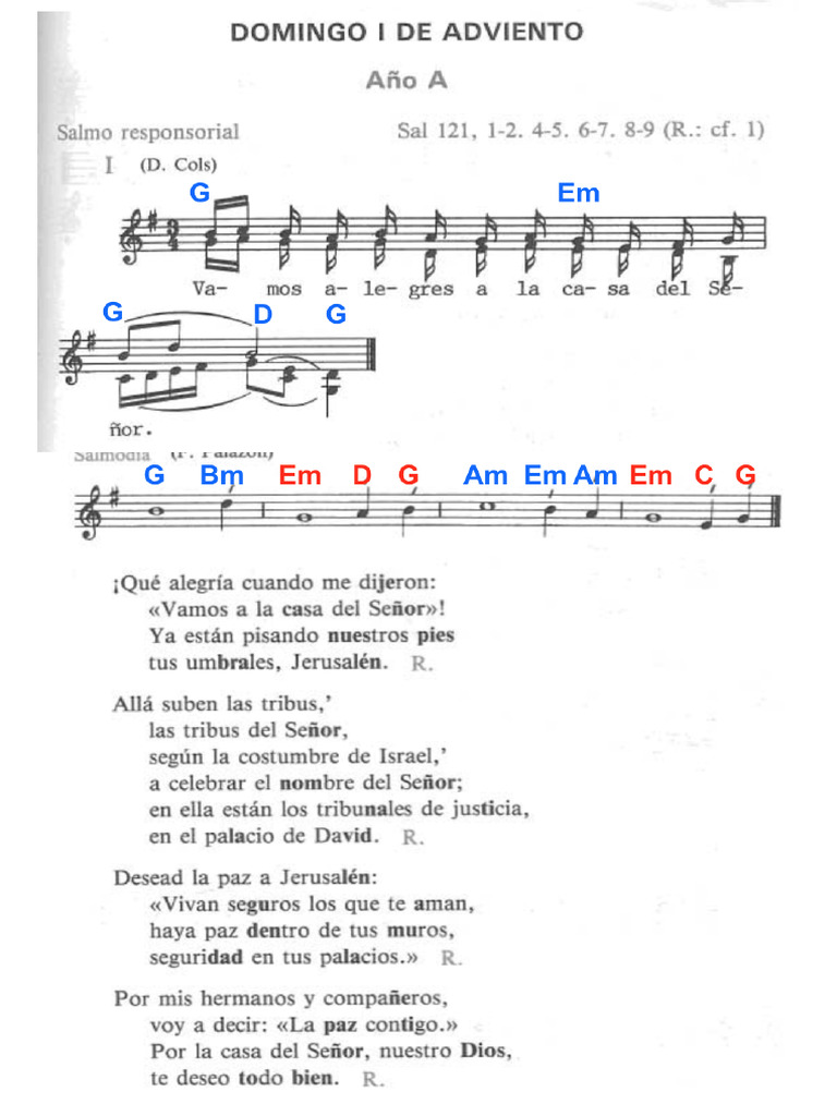 Adviento 01 - Vamos Alegres A La Casa Del Señor | PDF