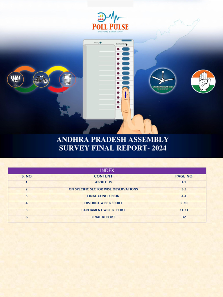 Ap Final Report Pollpulse | PDF | Politics Of India