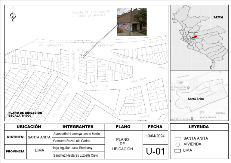 Plano de Ubicación Santa Anita | PDF