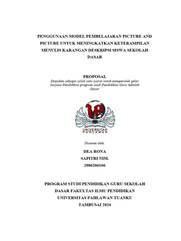 Proposal Dearona Sapitri Cinta | PDF | Karier & Perkembangan