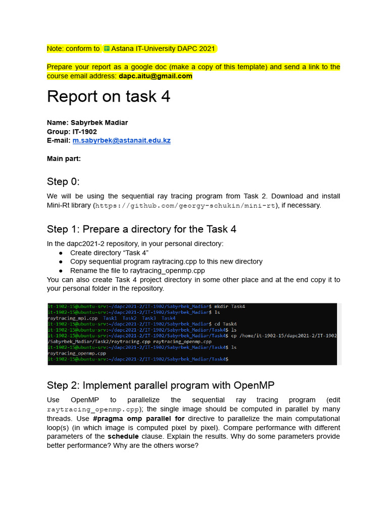 DAPC Assignement 4 | PDF | Directory (Computing) | Software Development