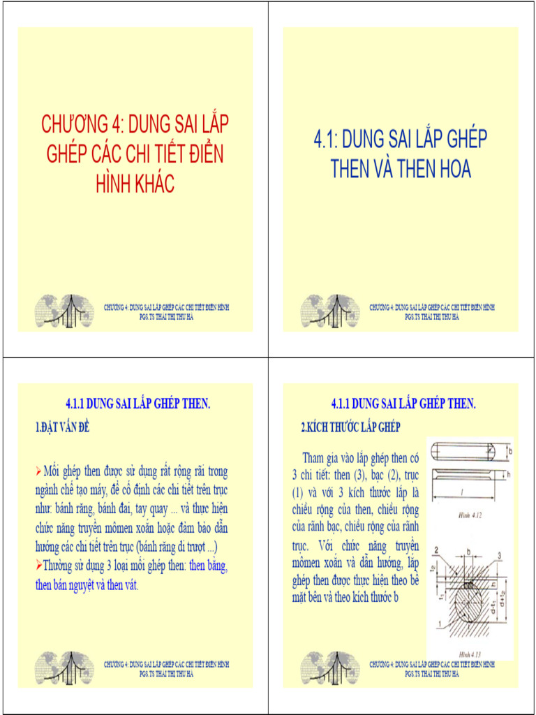 Chuong 4 Dung Sai Lap Ghep Va Kiem Tra Cac Chi Tiet Dien Hinh Khac | PDF