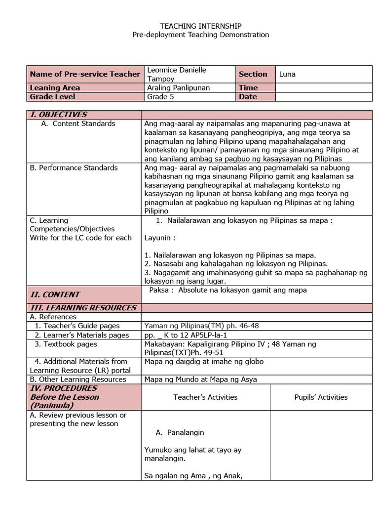 Tampoy, Predemo | PDF