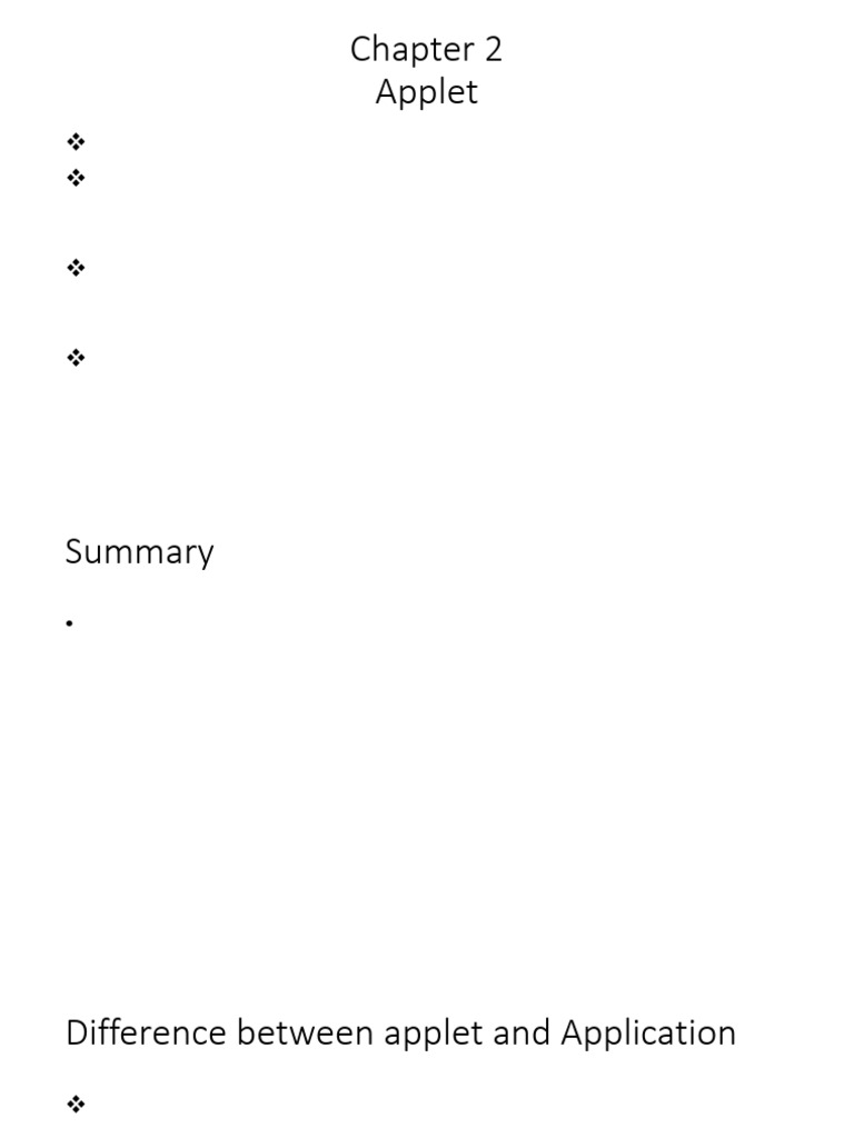 applet | PDF | World Wide Web | Internet & Web