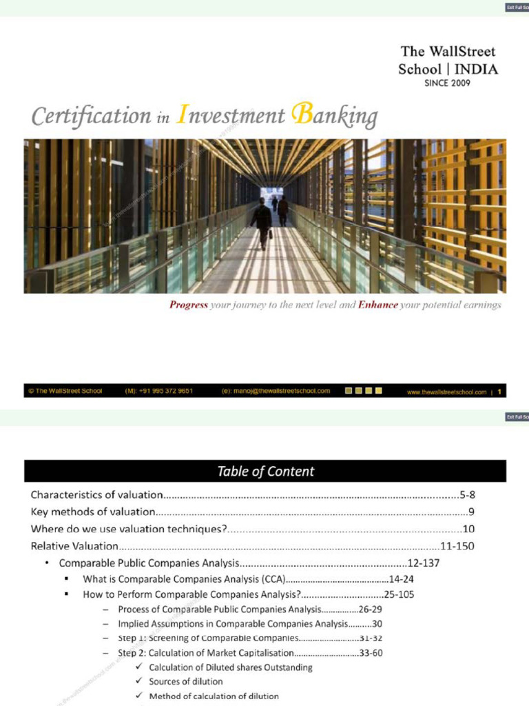 Valuation Notes-Compressed | PDF