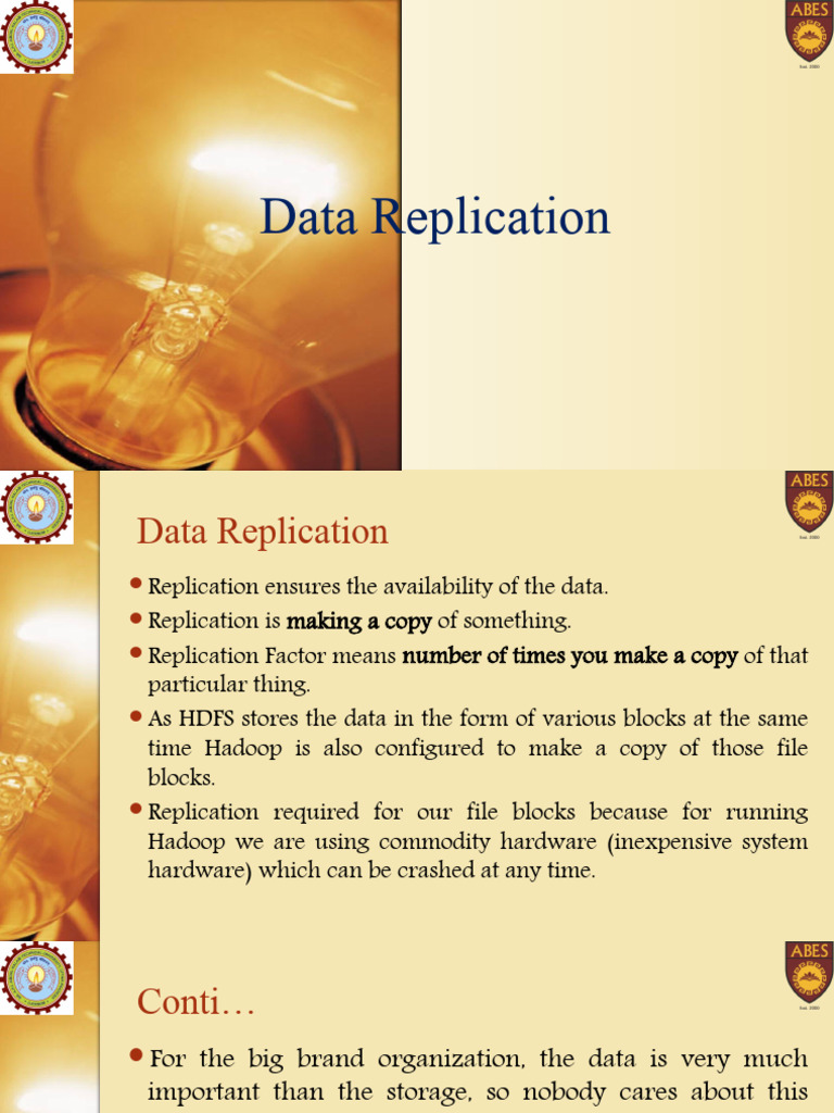 Unit 3 Topic 2 Data Replication | PDF | Replication (Computing) | Apache Hadoop