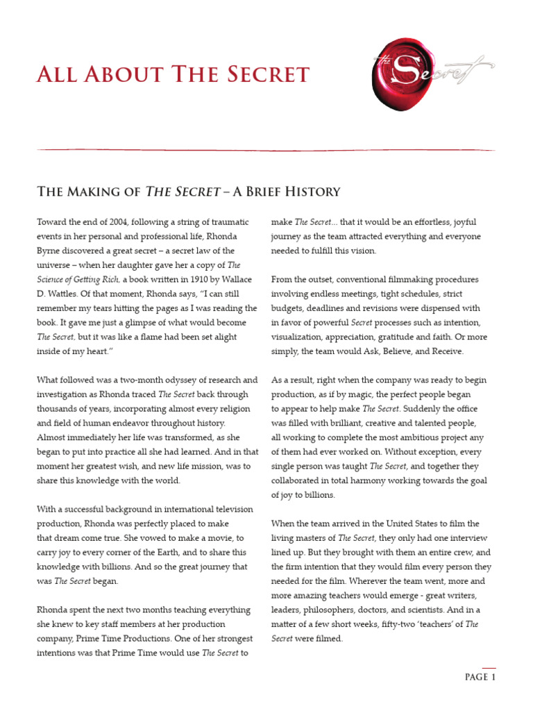 All About The Secret | PDF