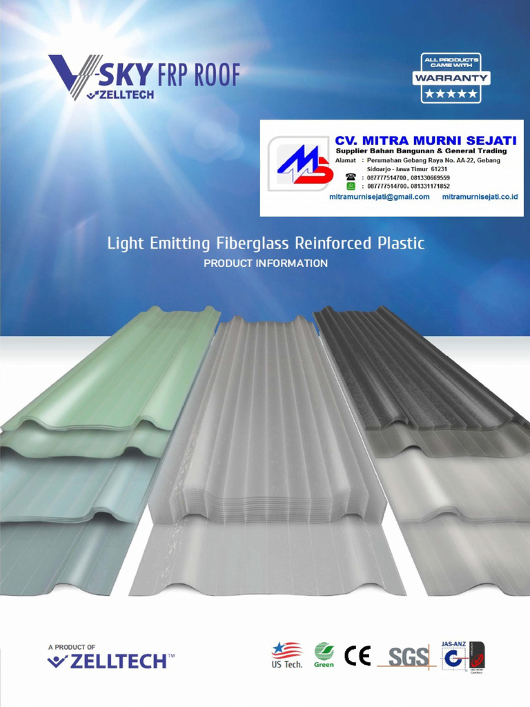 BROSUR SKYROOF-FRP Zelltech | PDF