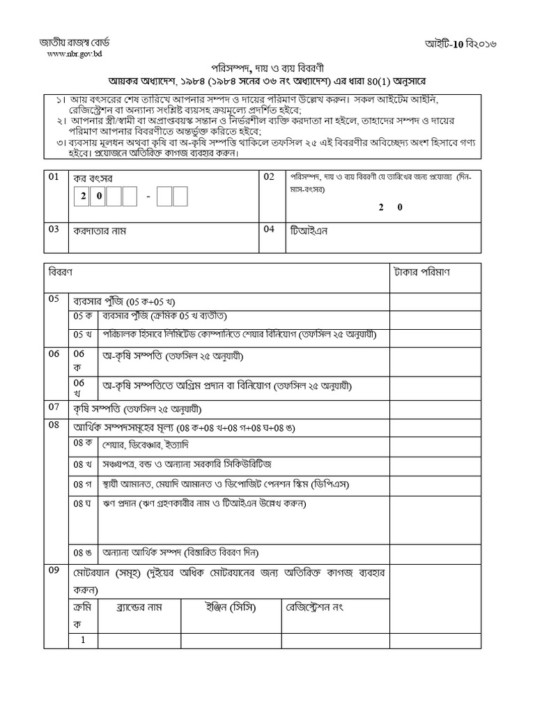 WWW NBR Gov BD | PDF