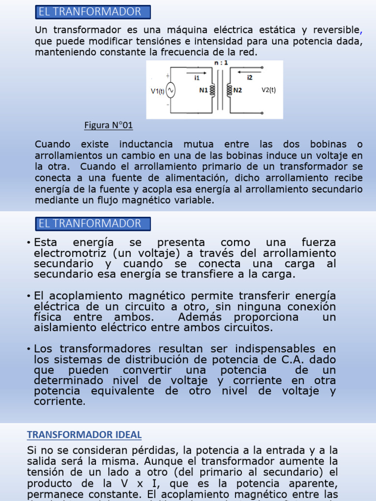 Clase11.a_El transformador | PDF | Transformador | Inductor