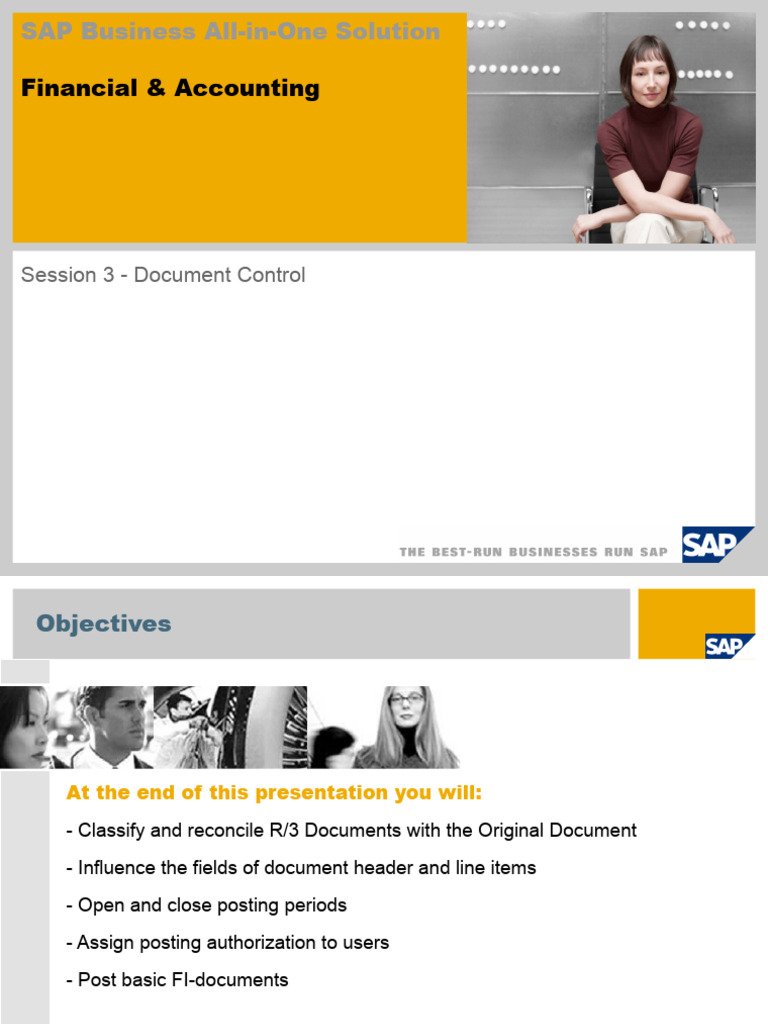 SAP Financial Accounting - Document Control | PDF | Debits And Credits ...