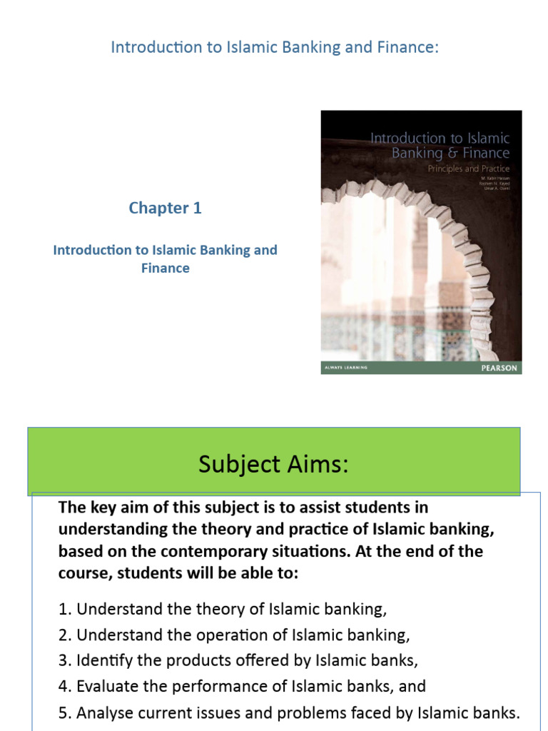 Introduction To Islamic Banking and Finance 1 | PDF | Islamic Banking ...