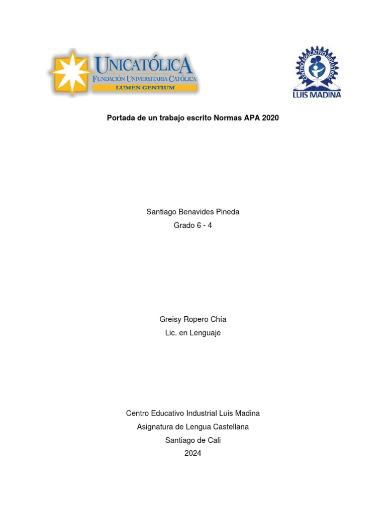 Portada Normas APA 2020 | PDF