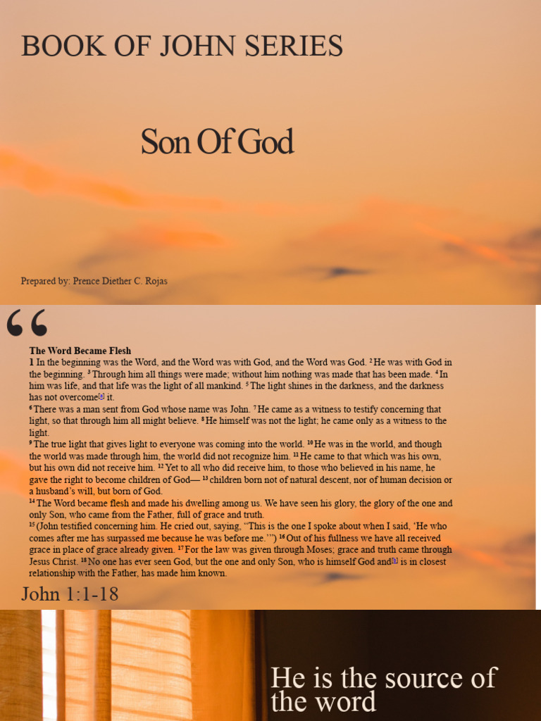 John | PDF | Logos (Christianity) | Glory (Religion)