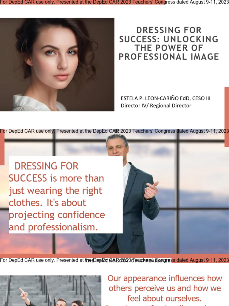 Dressing for Success in Teaching | PDF | Teachers | Mentorship