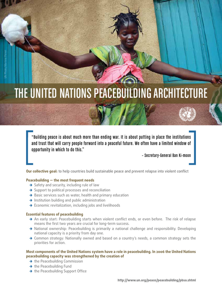 pbso_architecture_flyer | PDF | Peacebuilding | United Nations