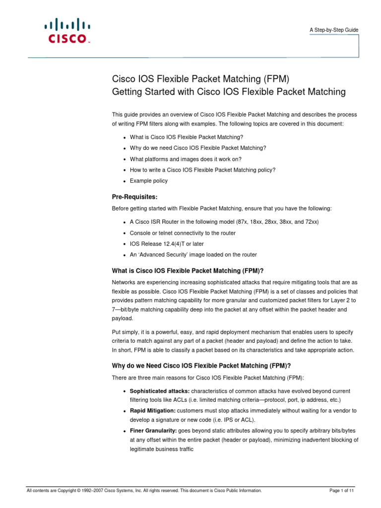 Getting Started FPM | Download Free PDF | Router (Computing) | Internet Protocols