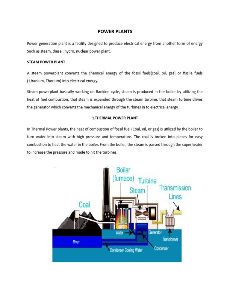 Power Plants | PDF | Boiler | Steam