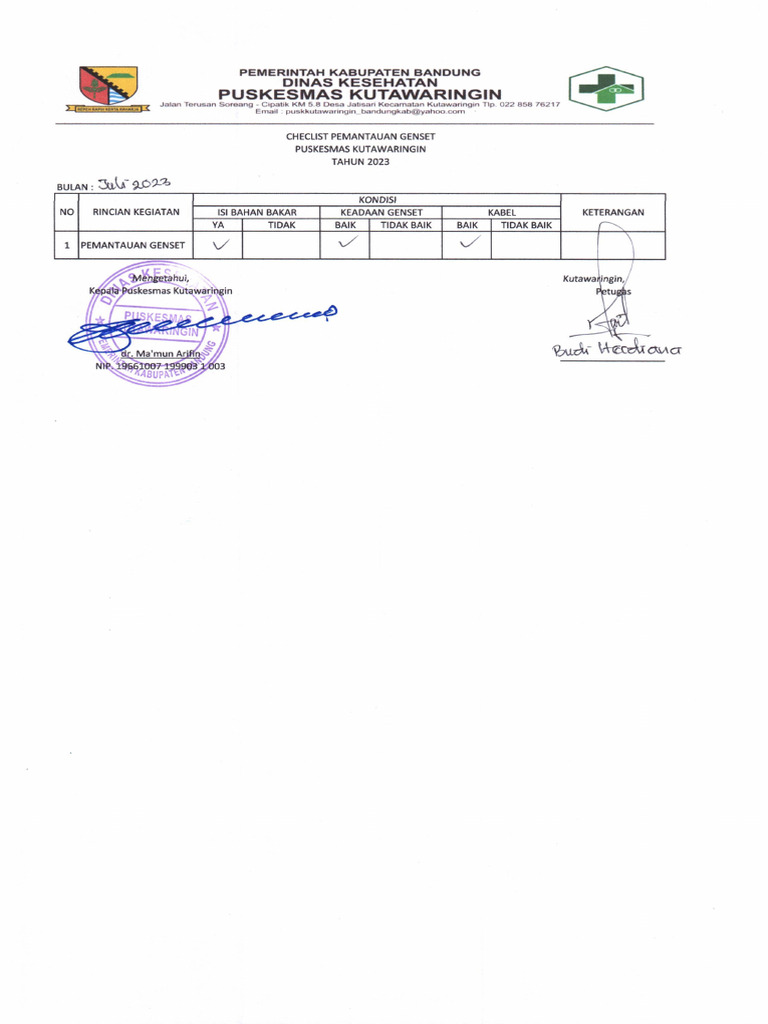 Ceklis Utilitas | PDF