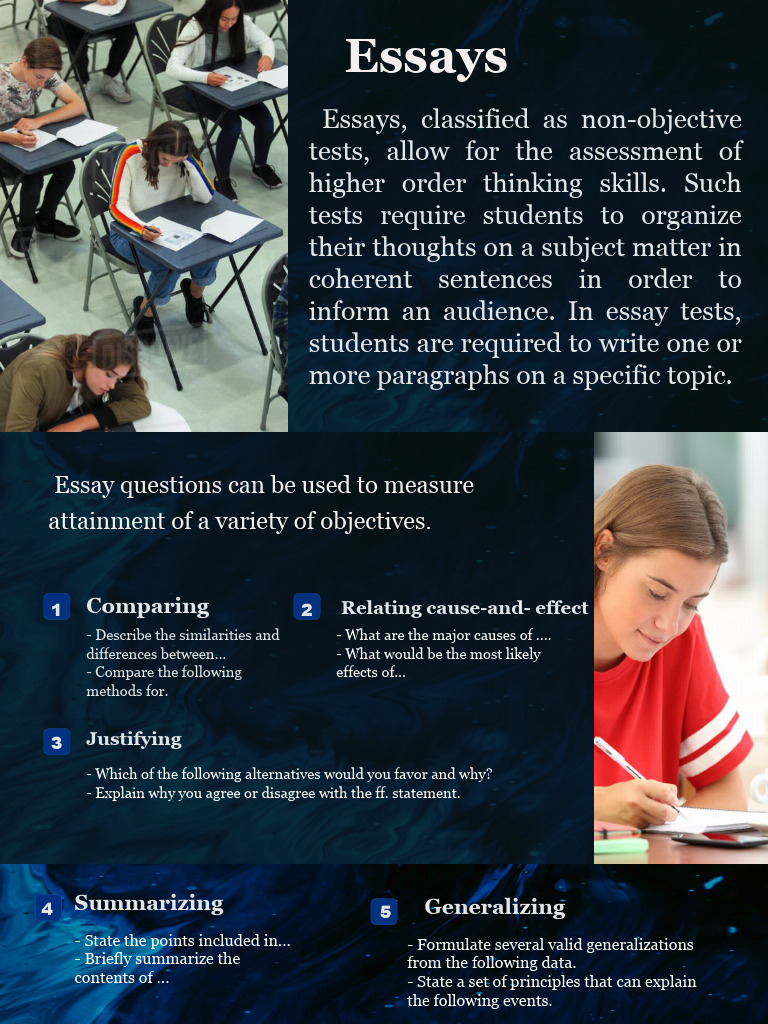 Introduction To Essay Tests | PDF | Essays | Cognition