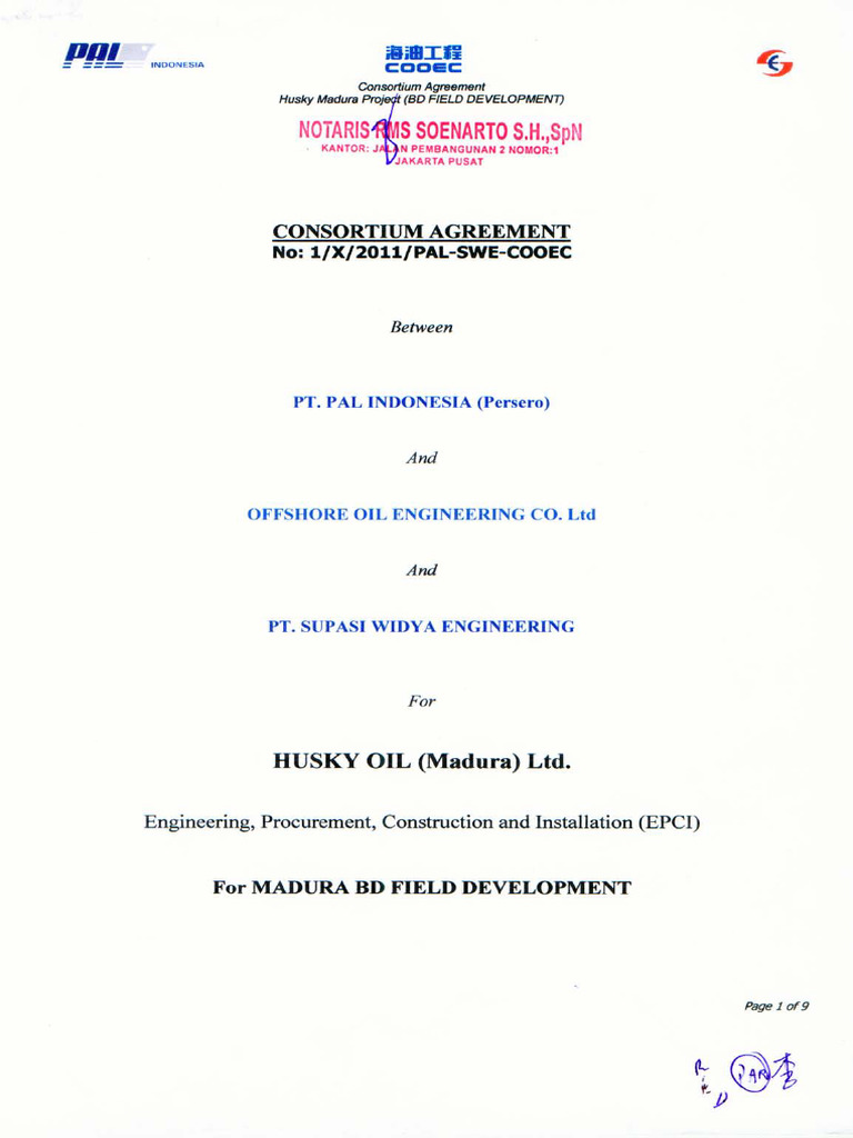 Consortium Agreement PAL-COOEC-SWE | PDF