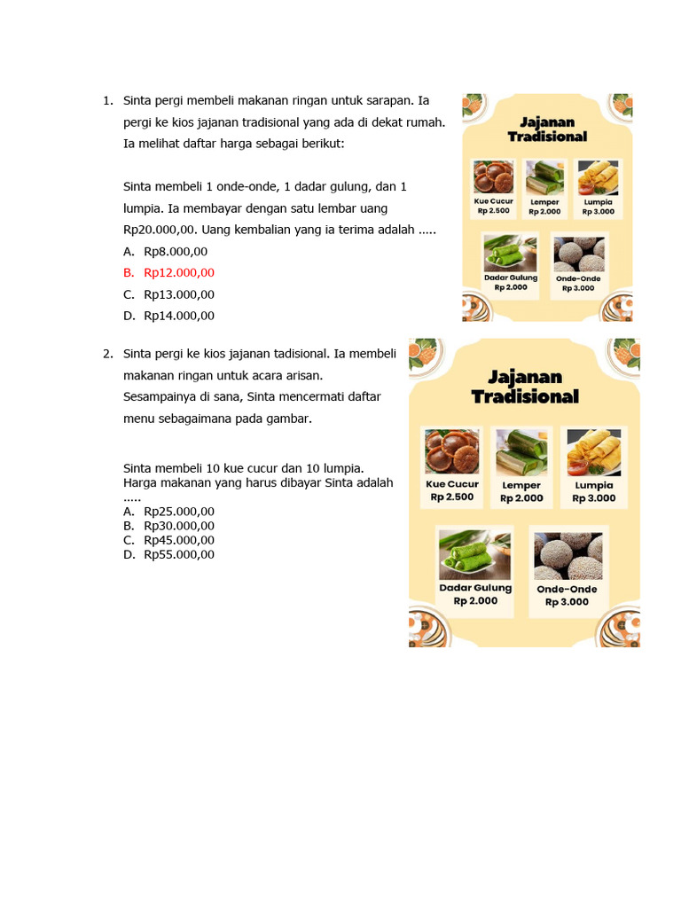 Soal TPM 3 Abk Numerasi 2024 | PDF